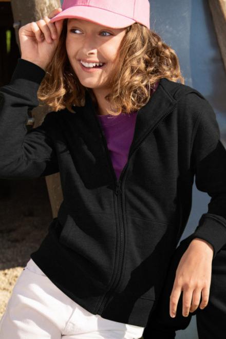 Hanorac pentru copii cu glugă, negru, 146 cm / 10 ani